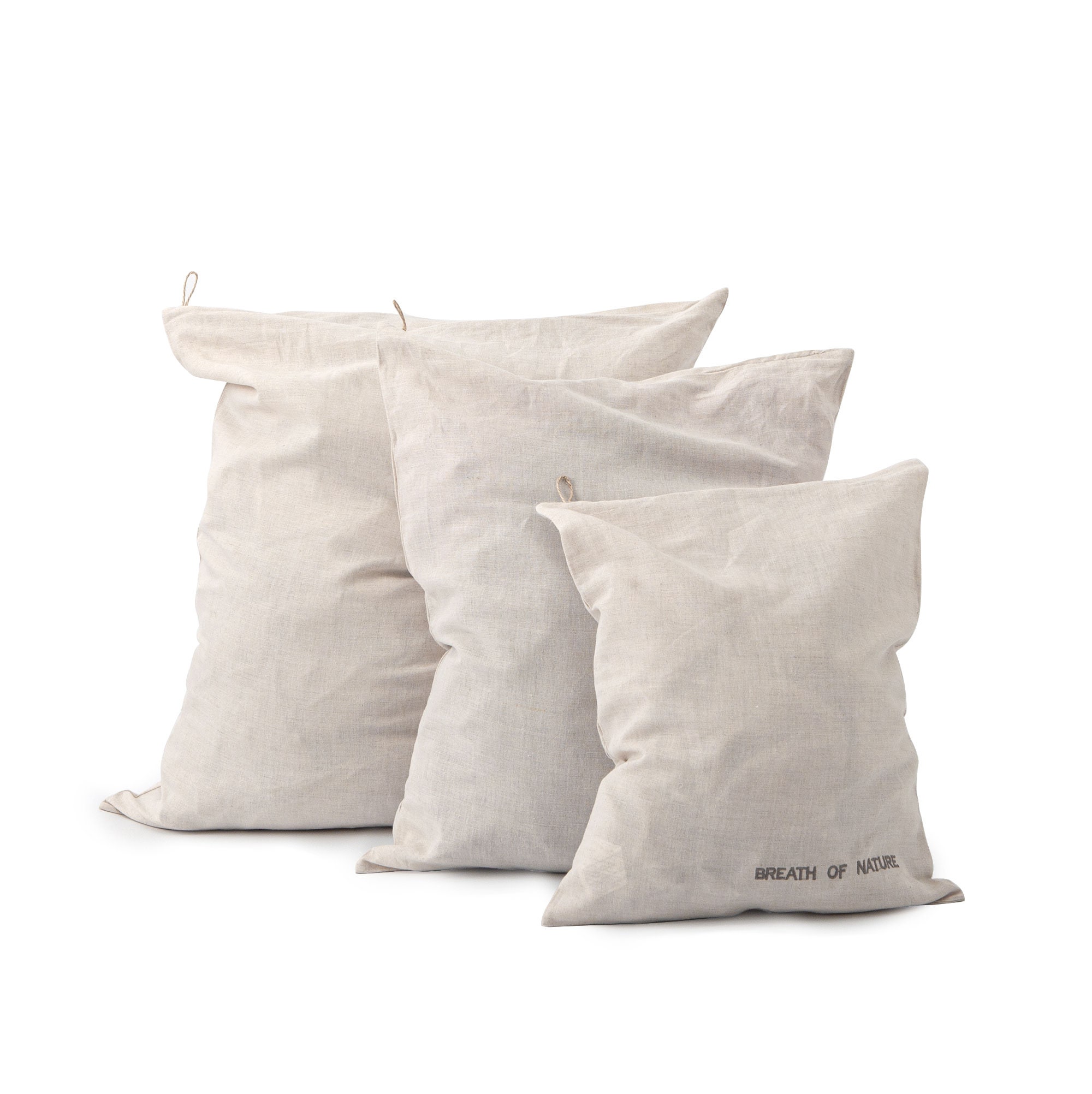 Linen Laundry Zippered Bags Pack of 3 Linen Reusable Storage | Etsy