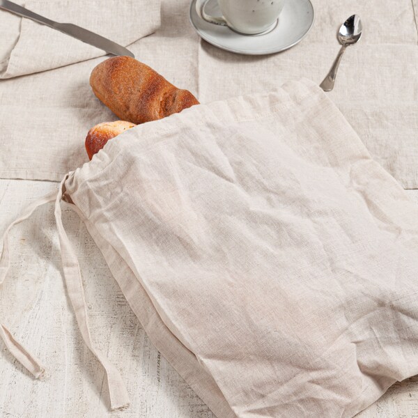 Linen Bread Bag - Etsy