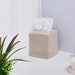 Tissue Cover Box, Linen Fabric Tissue Cover With Cotton Muslin Lining ...