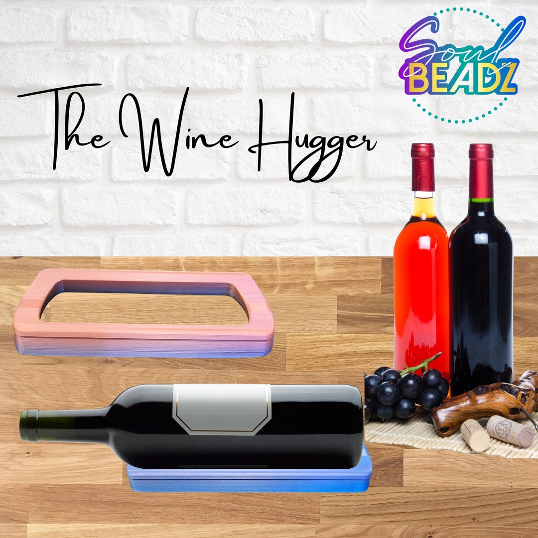 The Wine Hugger| Set of 2| Bottle Holder| Refrigerator Organizer| Water ...
