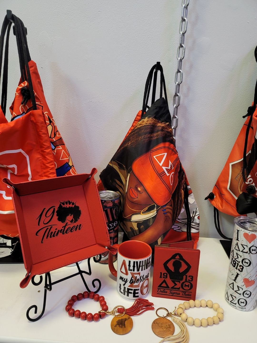 Delta Sigma Theta Leatherette Snap Tray| Accessories Tray| Change Tray ...