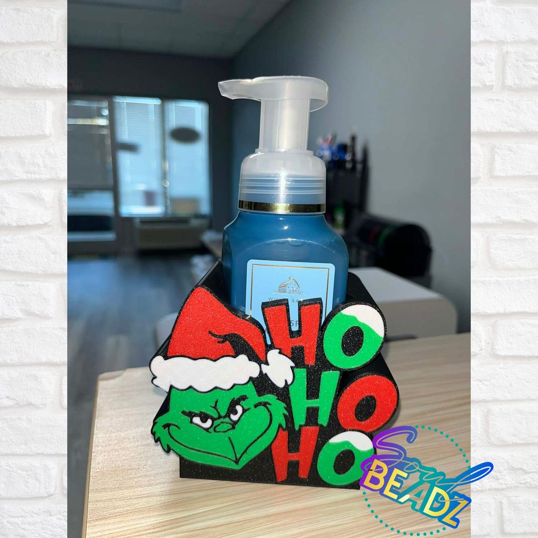 GRINCH Hohoho Soap Dispenser | 3D Art | Bathroom Decor | Decorations ...