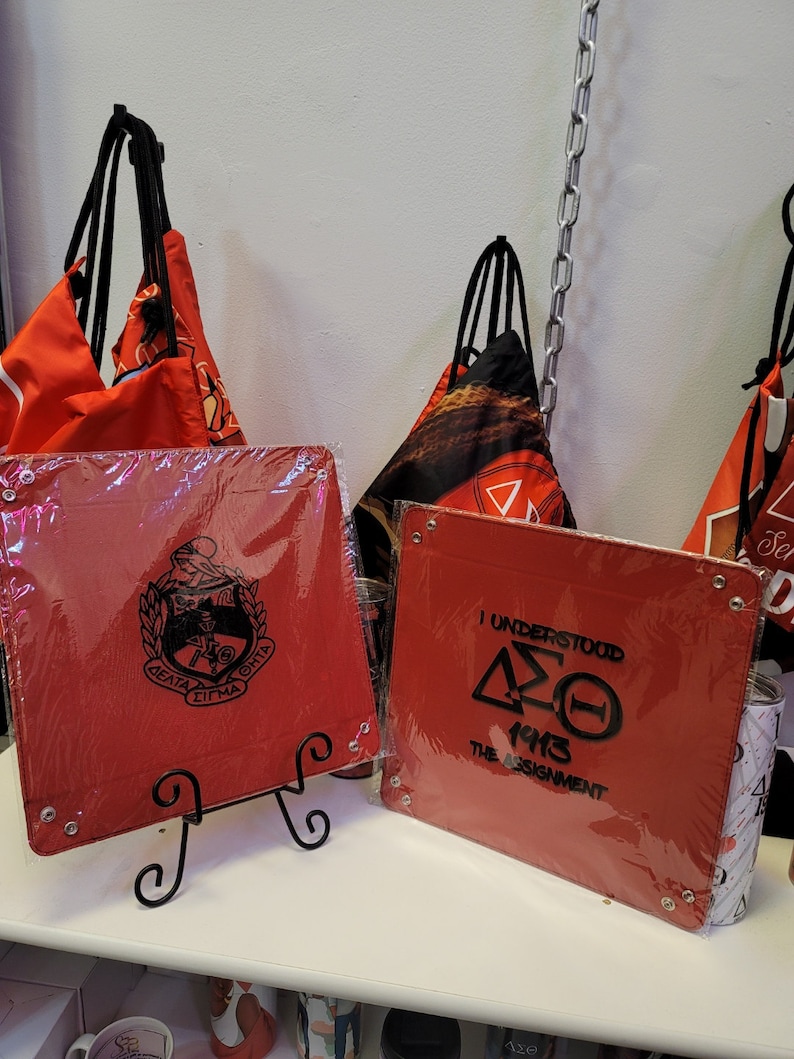 Delta Sigma Theta Leatherette Snap Tray Accessories Tray Change Tray ...