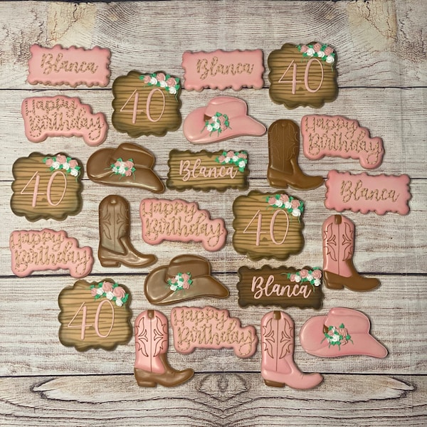Western Theme Cookies - Etsy