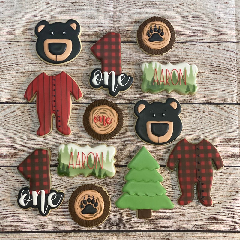 Plaid Cookies - Etsy