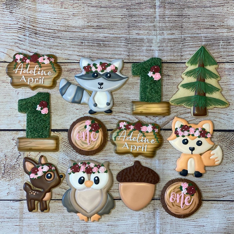 Woodland Cookies - Etsy