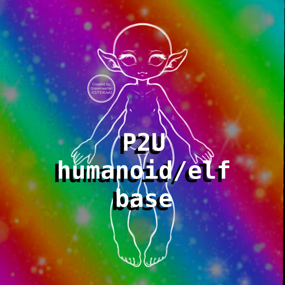 P2U Humanoid/elf Base + Procreate Stamp - Etsy