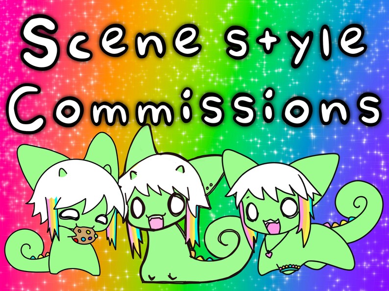 2000s Scene Style Commissions - Etsy