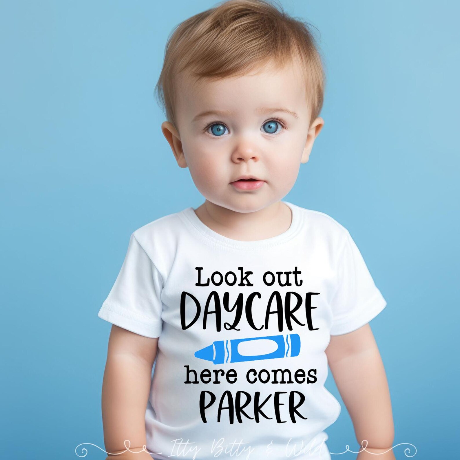 My First Day of Daycare Shirt for Boy, Personalized Lookout Daycare ...
