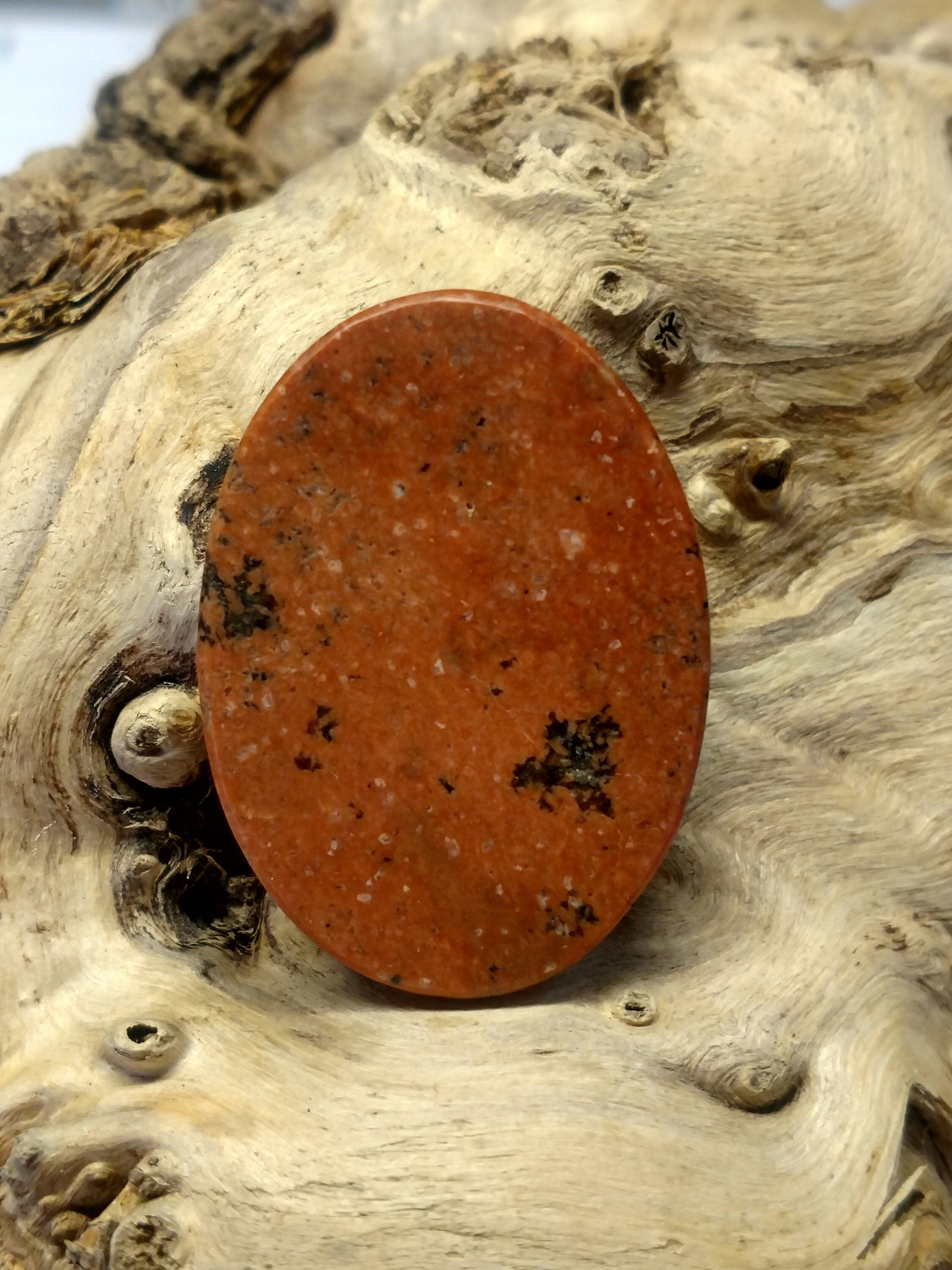 Iron Stained Quartz Cabochon - Etsy UK