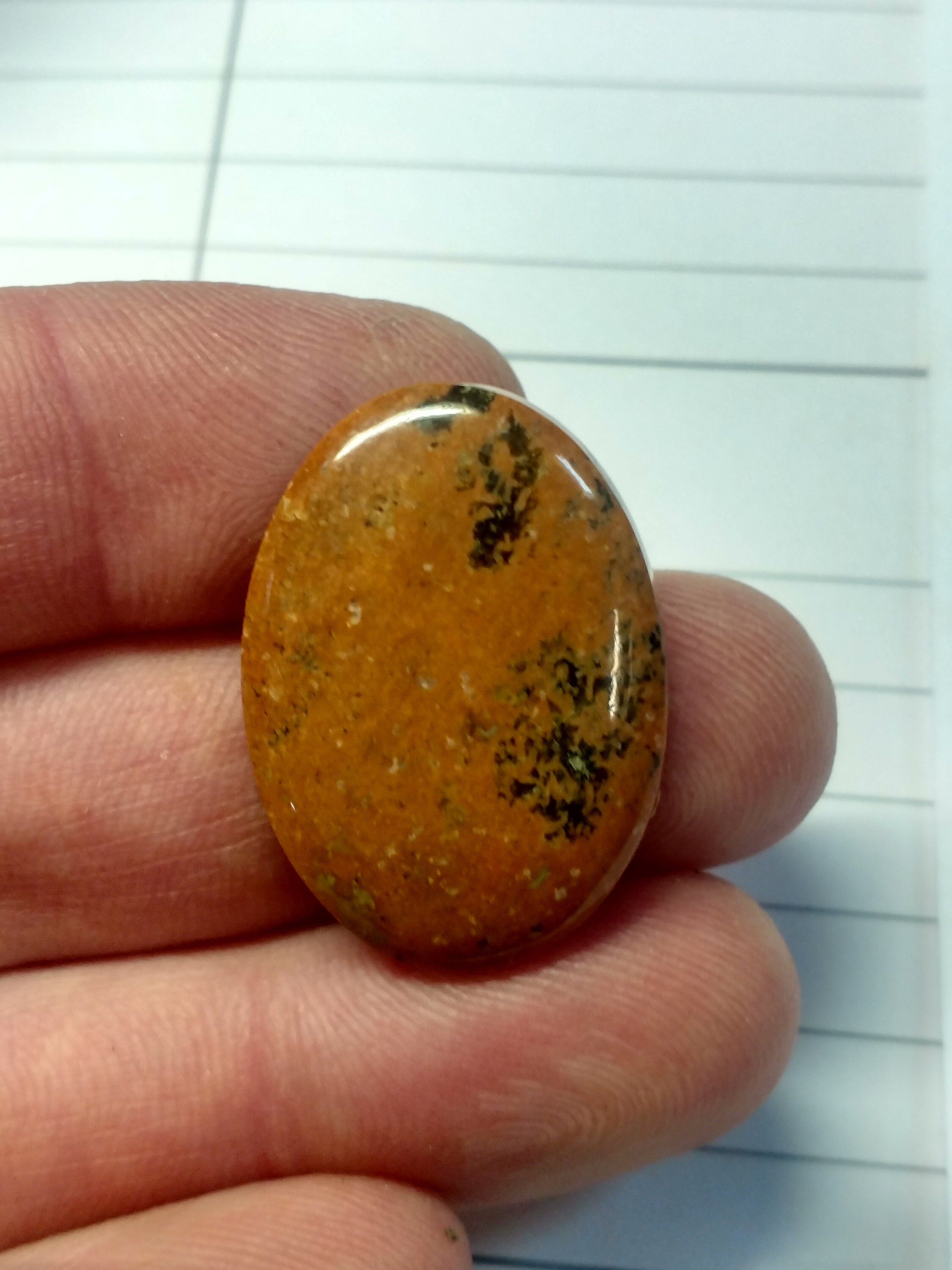 Iron Stained Quartz Cabochon - Etsy UK