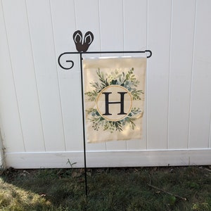Flip-flop Flag Holder Hook Stand, Simple Heavy Duty Black Outdoor Metal ...