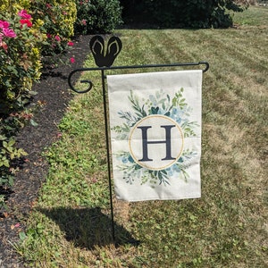 Flip-flop Flag Holder Hook Stand, Simple Heavy Duty Black Outdoor Metal ...