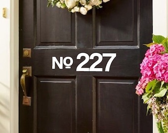 House Number Decalcustom House Numberfront Door Number - Etsy