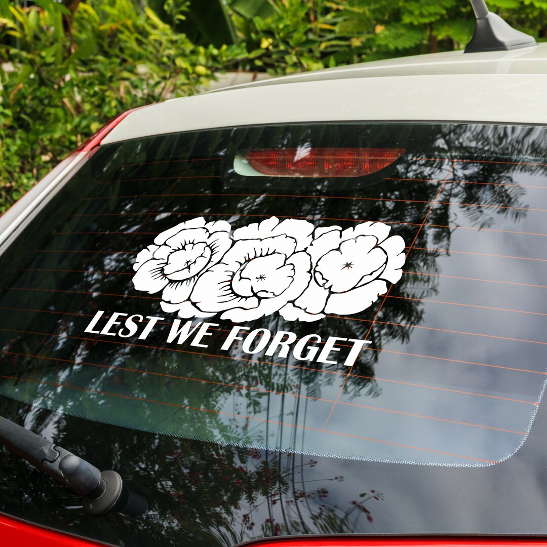 Lest We Forget Sticker Remembrance Day Vinyl Lest We Forget - Etsy UK
