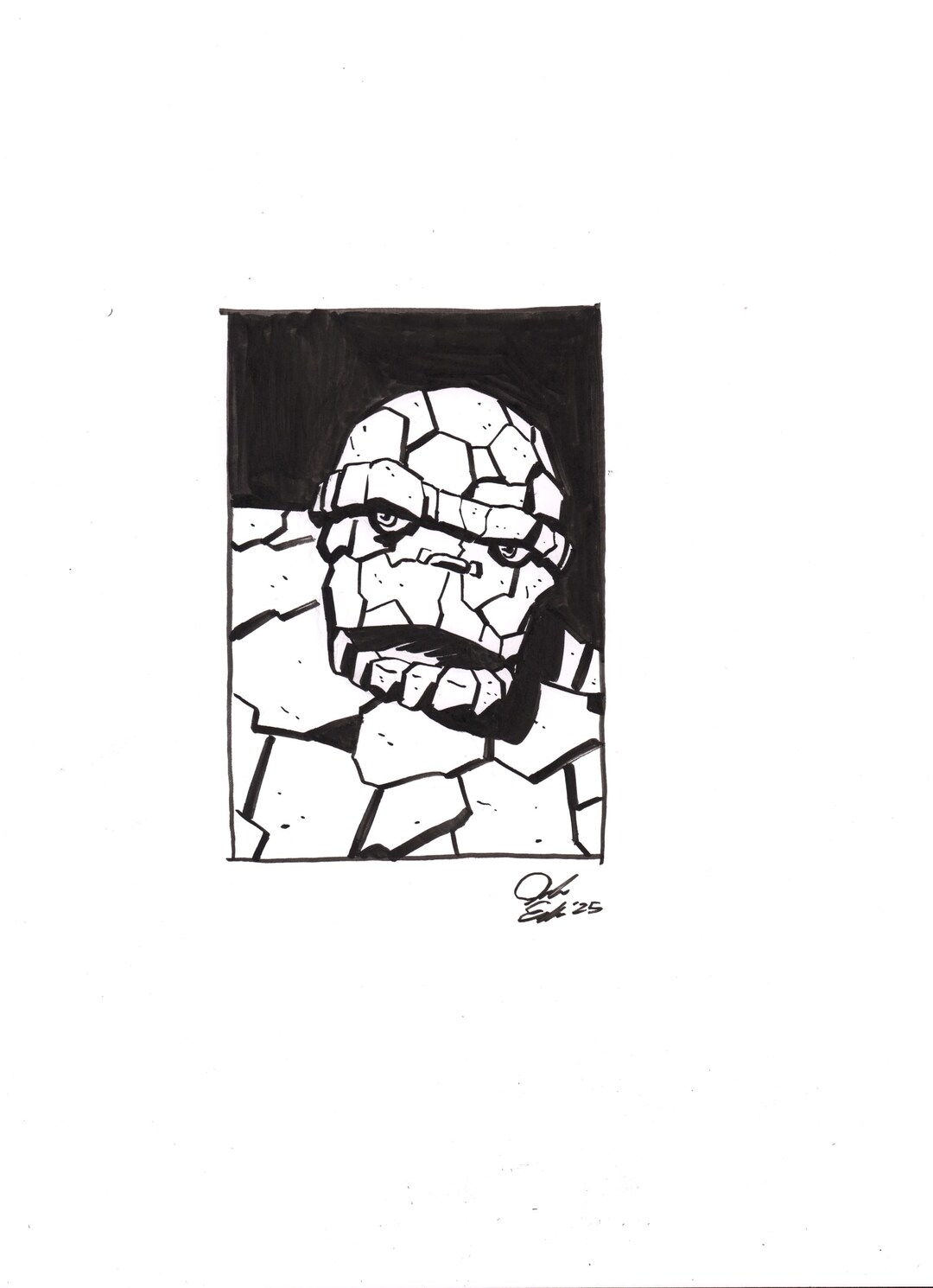 Thing Head Sketch - Etsy