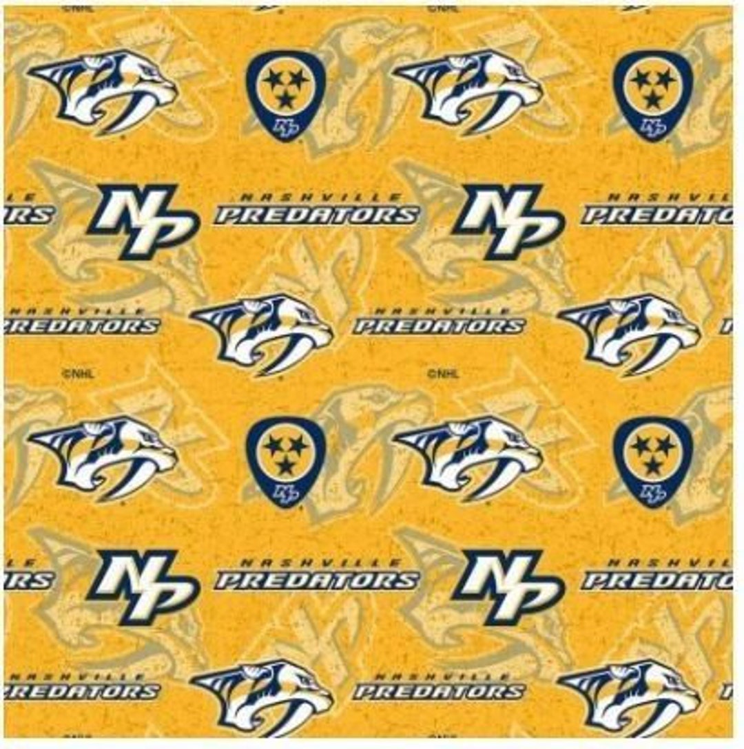 NHL Nashville Predators Fabric- 100% Cotton - Etsy