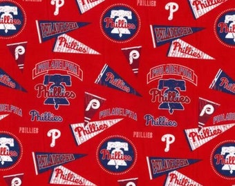 Phillies Mlb Fabric - Etsy