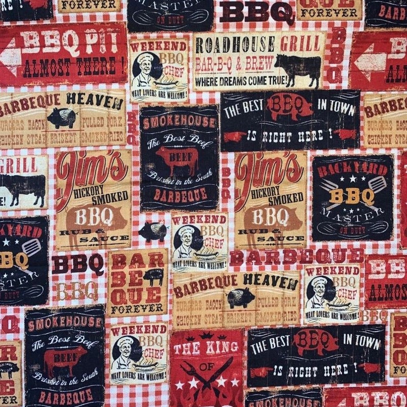 Bbq Fabric - Etsy