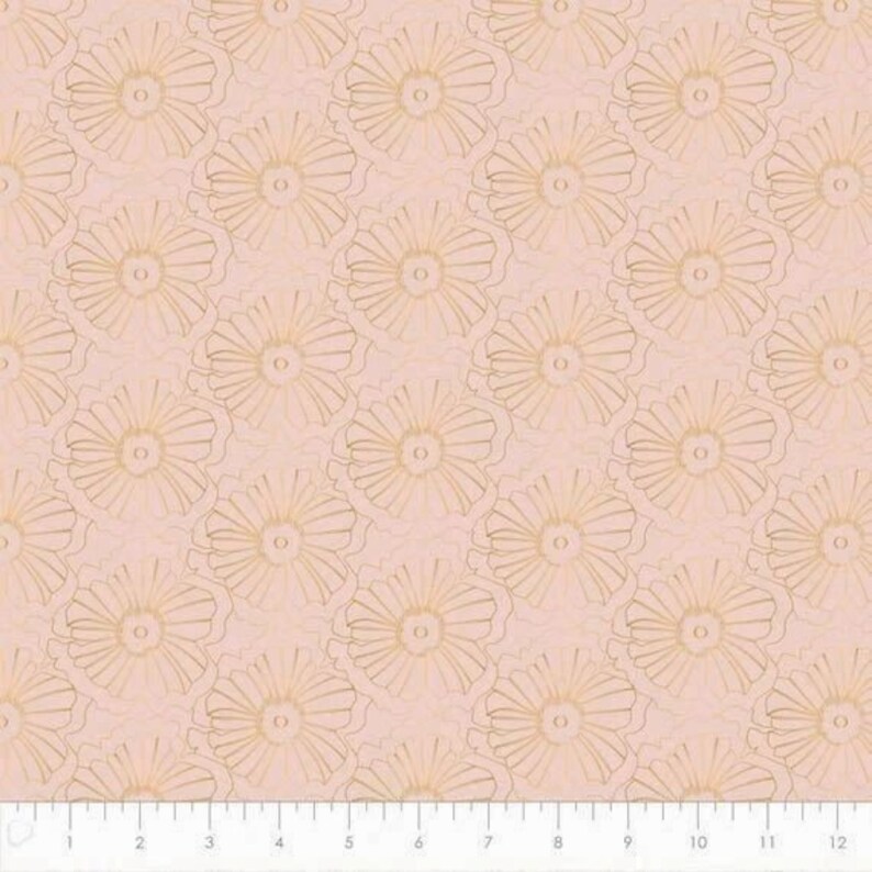 Metallic Blossoms Cotton Fabric Camelot Fabrics 100% - Etsy