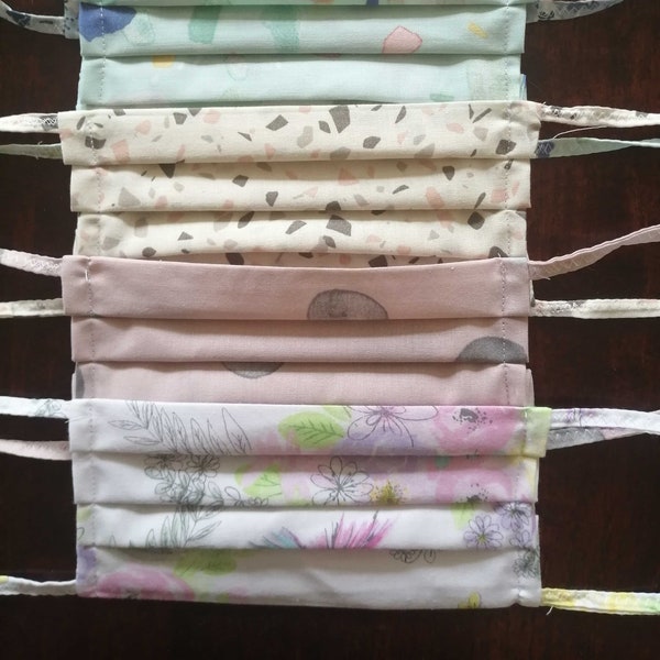 Tie Back Face Mask - Etsy