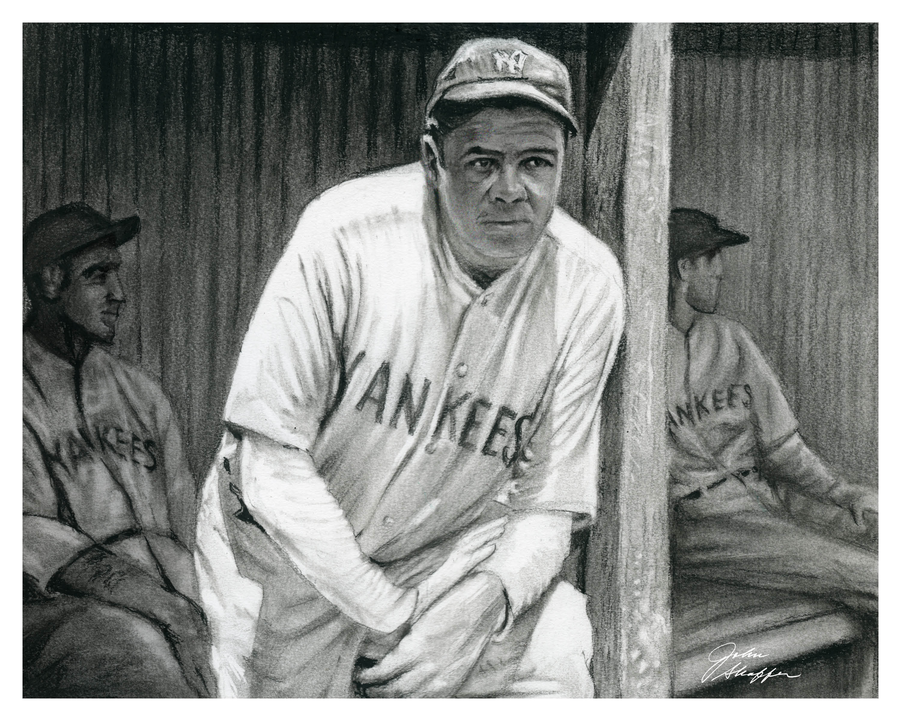 Babe Ruth Drawing