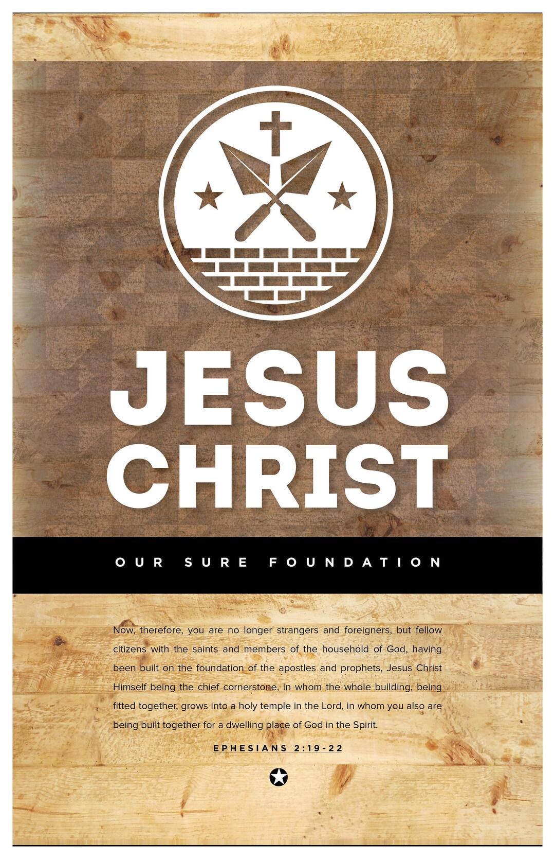 Jesus Christ Our Sure Foundation, Printable Art, 11x17 - Etsy