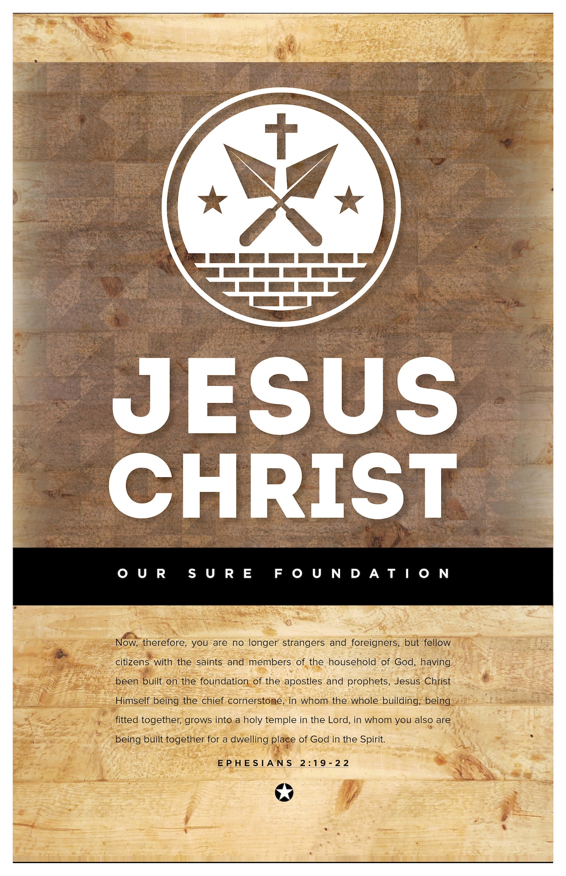Jesus Christ Our Sure Foundation, Printable Art, 11x17 - Etsy
