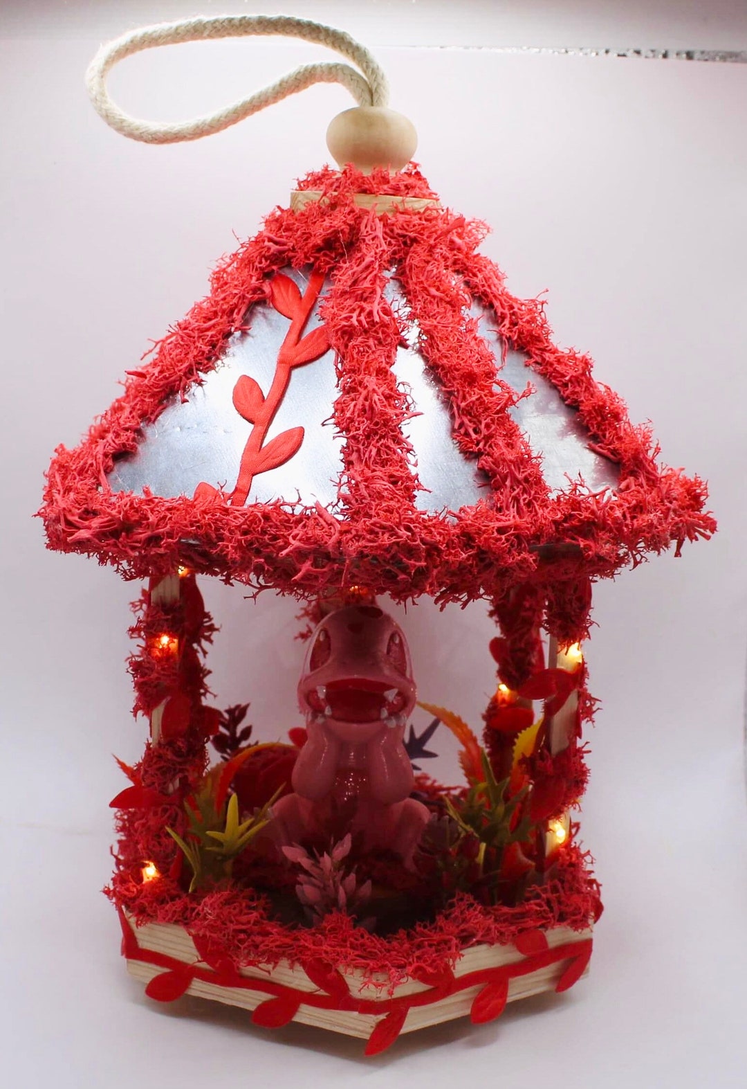 Charmander Valentine's Day Terrarium / Valentines Day Charmander - Etsy