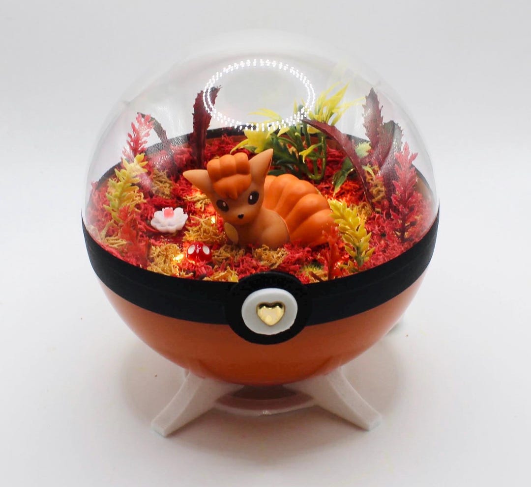 Pokeball Terrarium Vulpix / Vulpix - Etsy