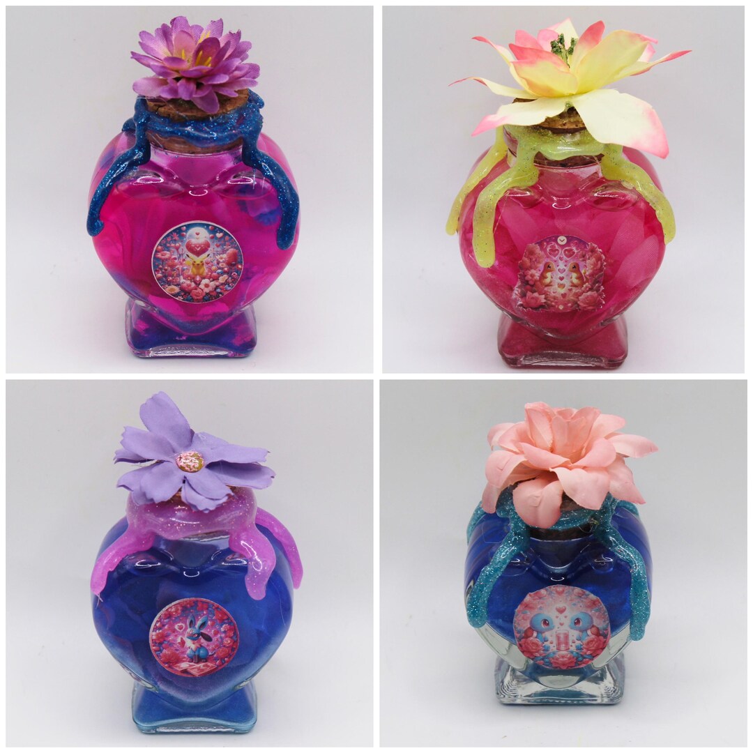Heart Flower Potions. - Etsy