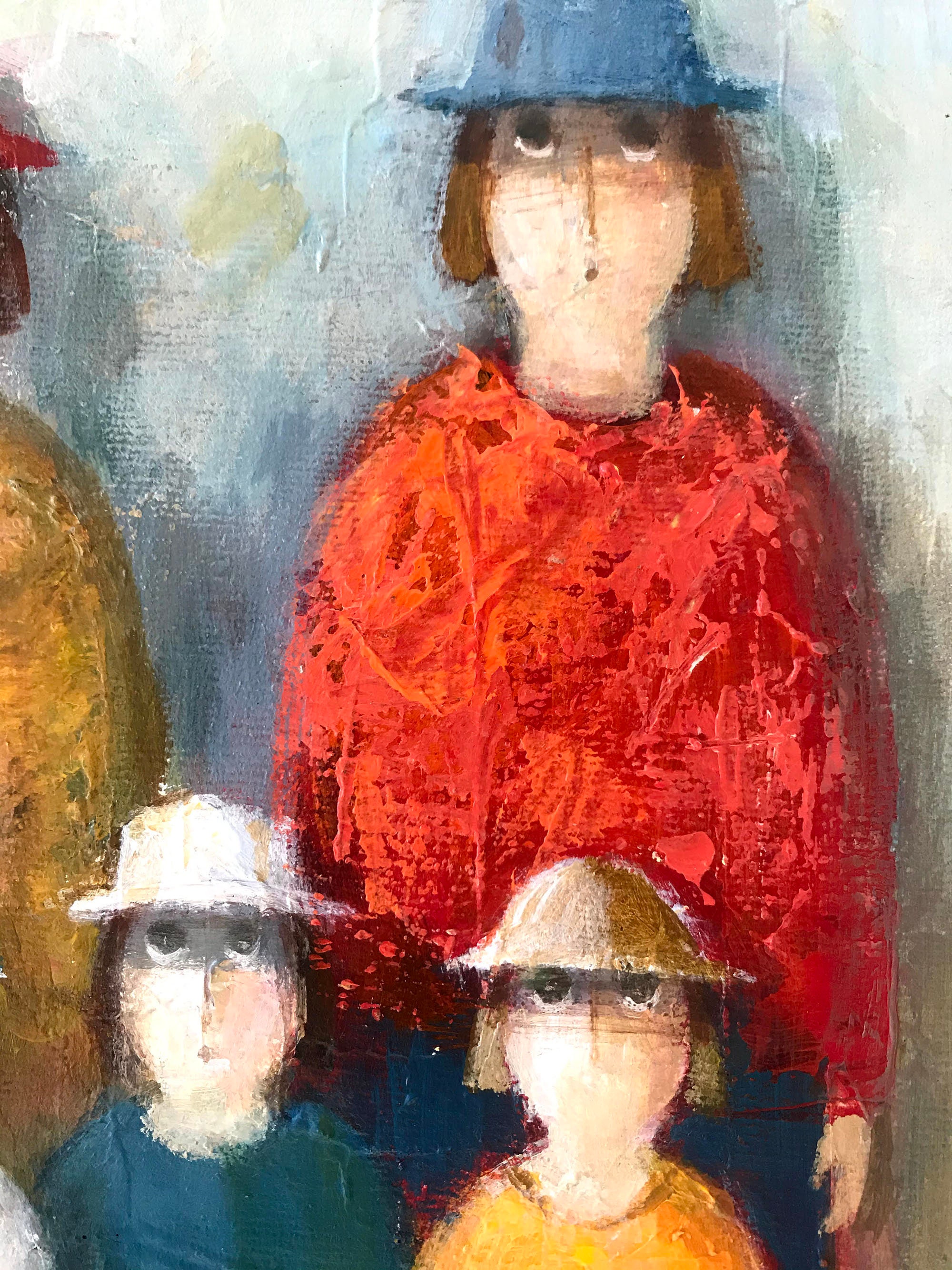 Family Portrait Contemporary Abstract Expressionist Style | Etsy