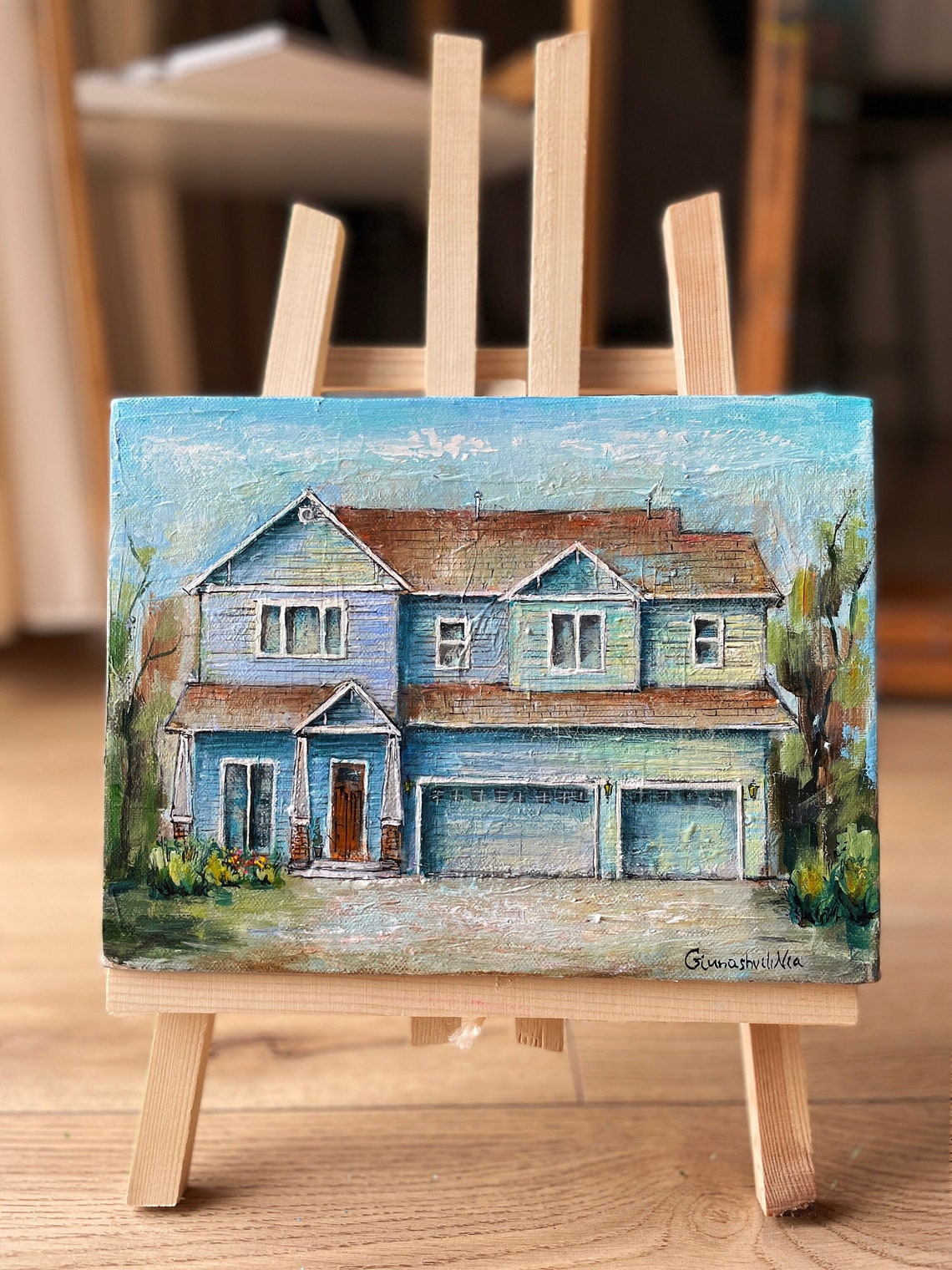 Custom House Portrait From Photo, House Illustration, Commission ...