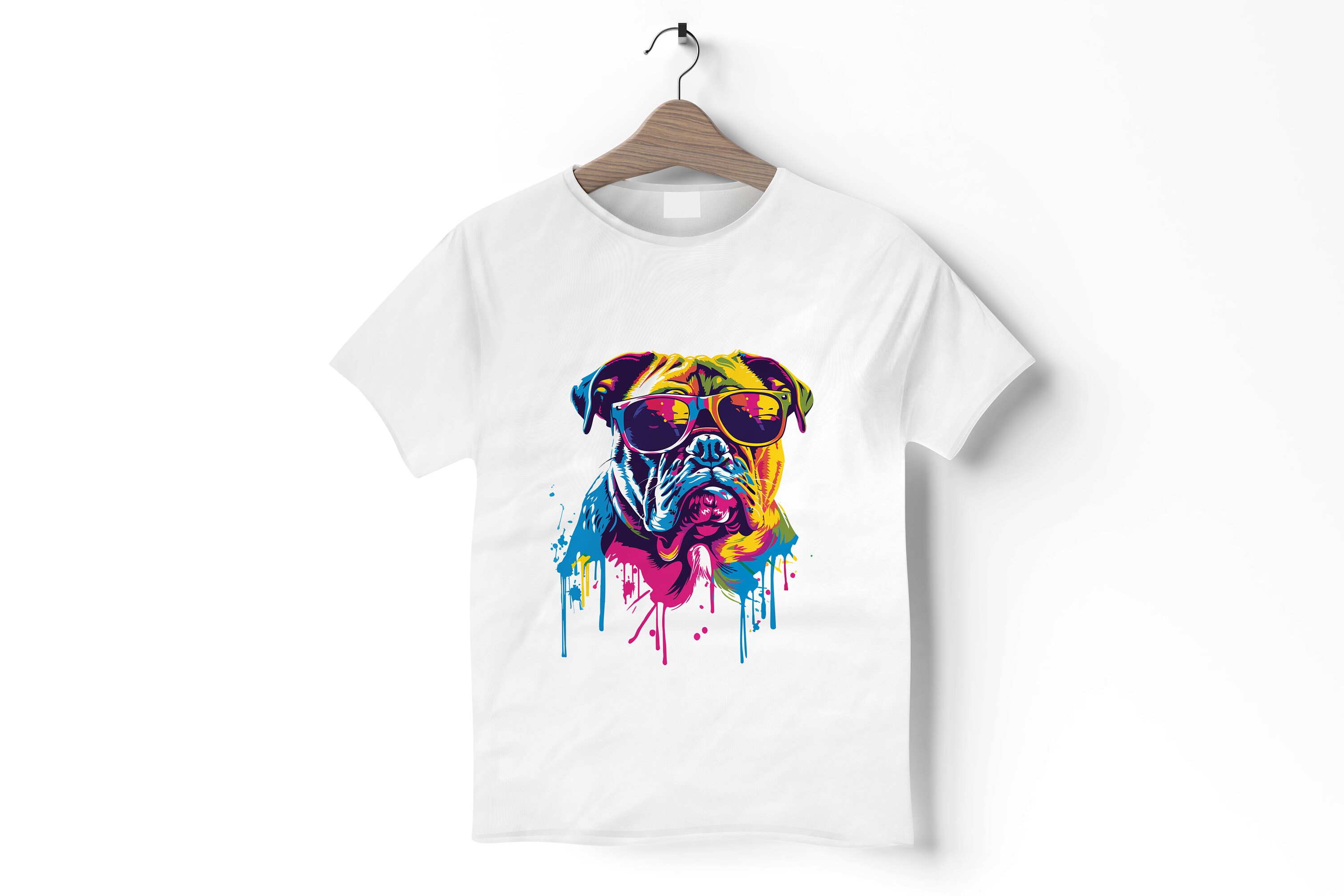 50 Cool Colorful Color Drip Animal T-shirt Designs PNG SVG Bundle ...