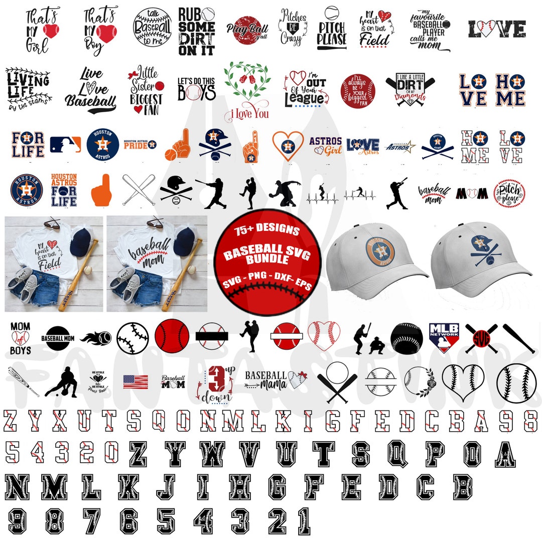 Baseball SVG Bundle, Baseball PNG Bundle, Baseball Fonts SVG, Baseball ...