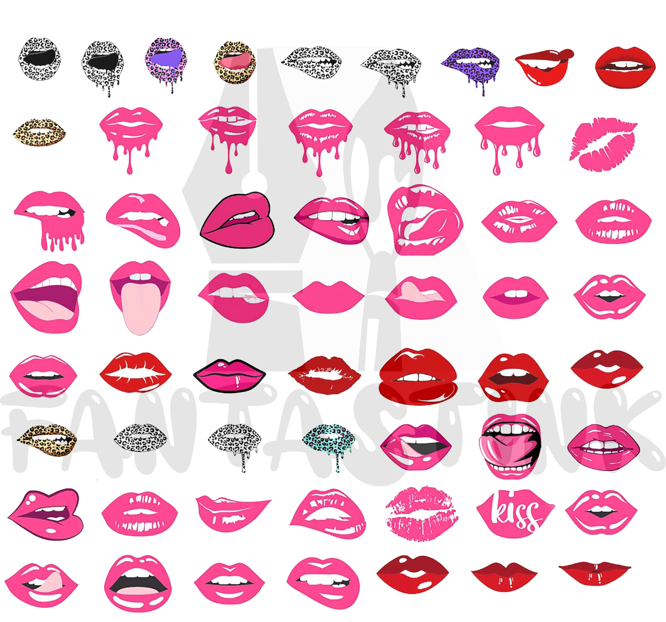 55 Designs Lips SVG Bundle, Lips Svg Bundle, Lips Kiss Svg, Lips PNG ...
