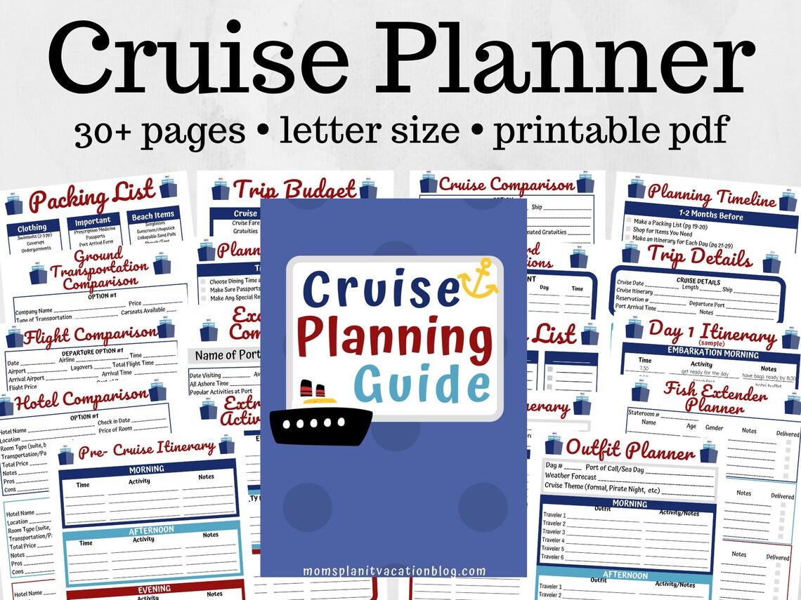Cruise Planner Printable Cruise Planning Guide Cruise Vacation ...