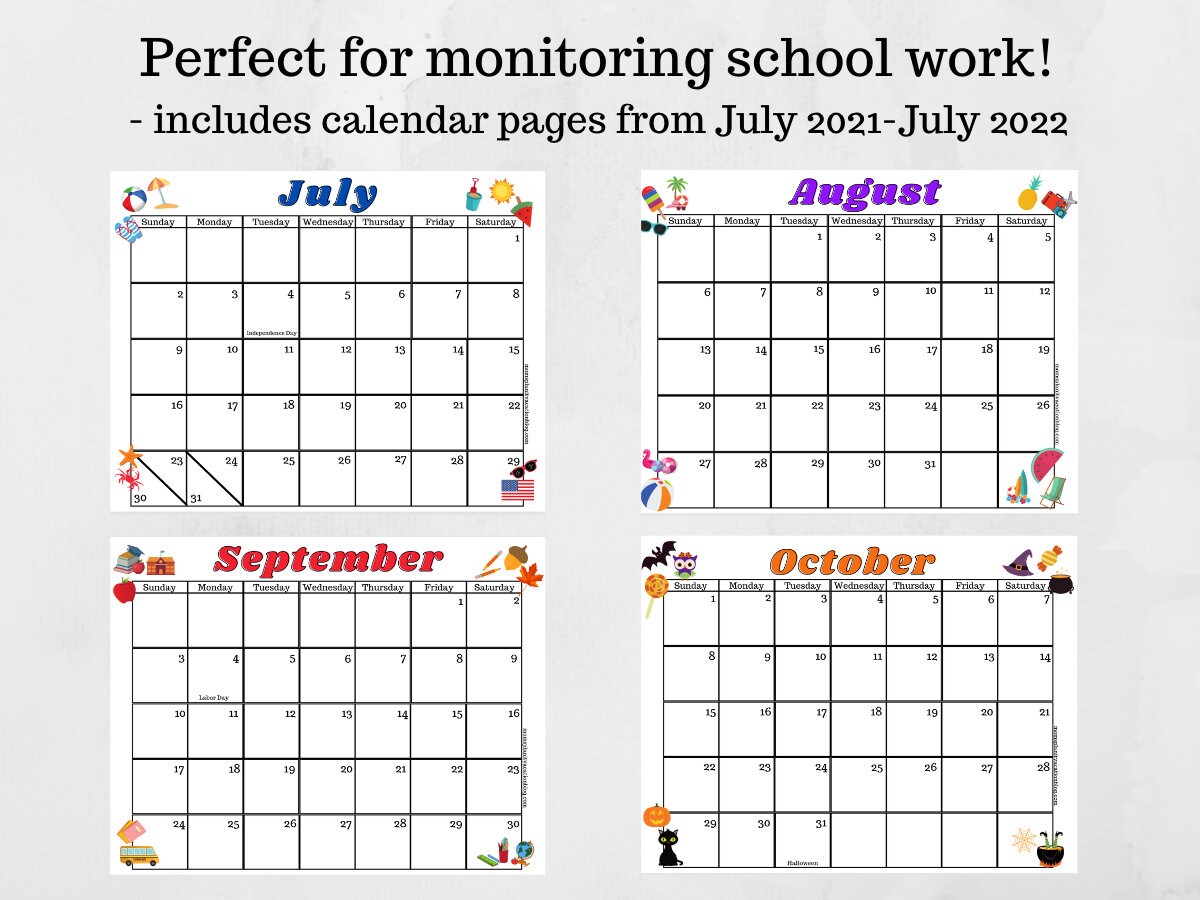 2023 2024 Monthly Calendars Printable Planner and Calendar - Etsy