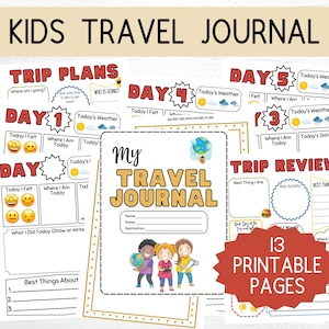Kids Vacation Journal | Printable Travel Activity Book (PDF) - Etsy UK