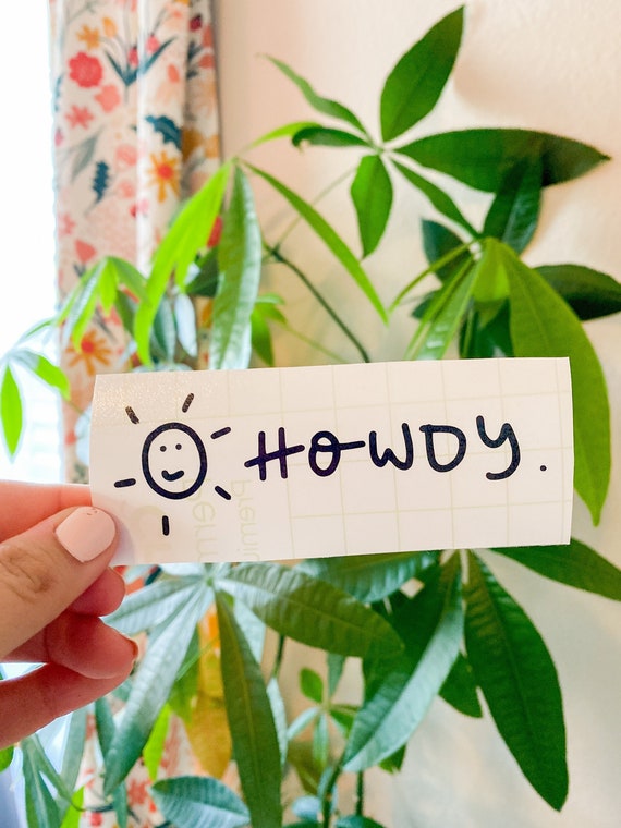 Howdy Car Sticker Trendy Car Decal Cute Car Decal - Etsy