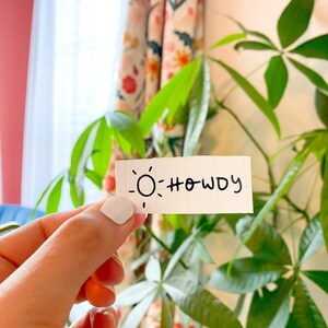 Howdy Car Sticker Cute Trendy Car Decal Mirror Car Sticker Cute Bumper ...