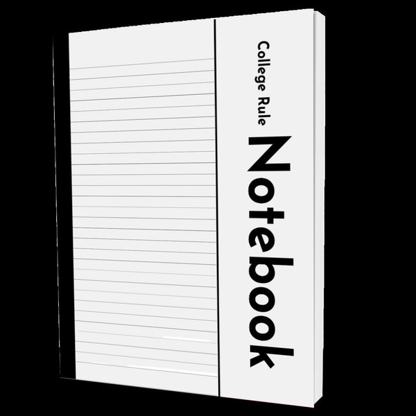 College Ruled Notebook - Etsy