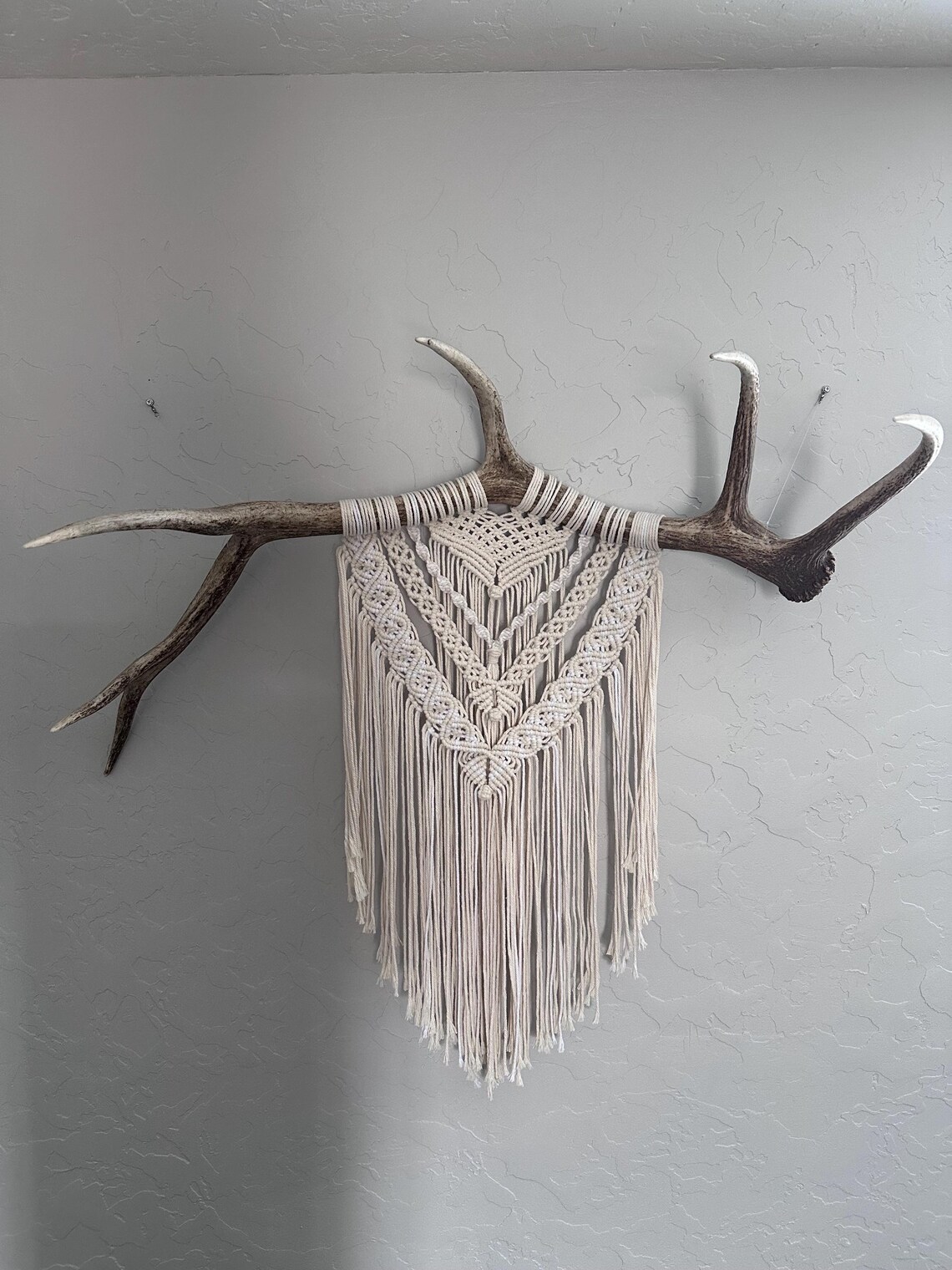 100% Elk Antler Macrame - Etsy