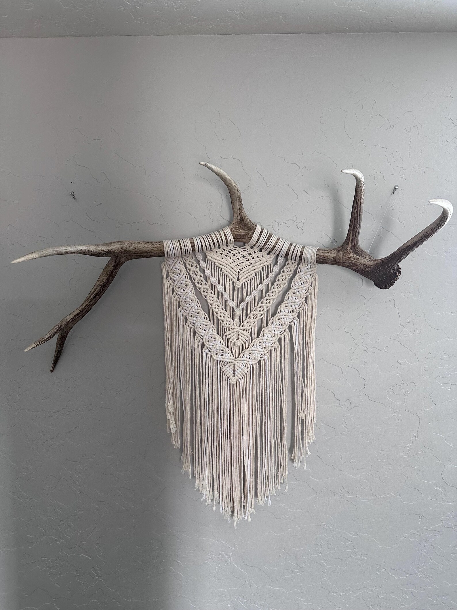 100% Elk Antler Macrame - Etsy