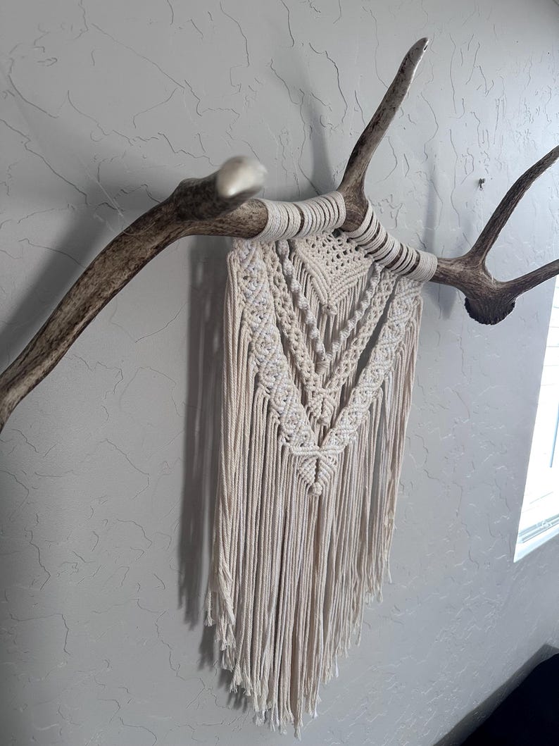 100% Elk Antler Macrame - Etsy
