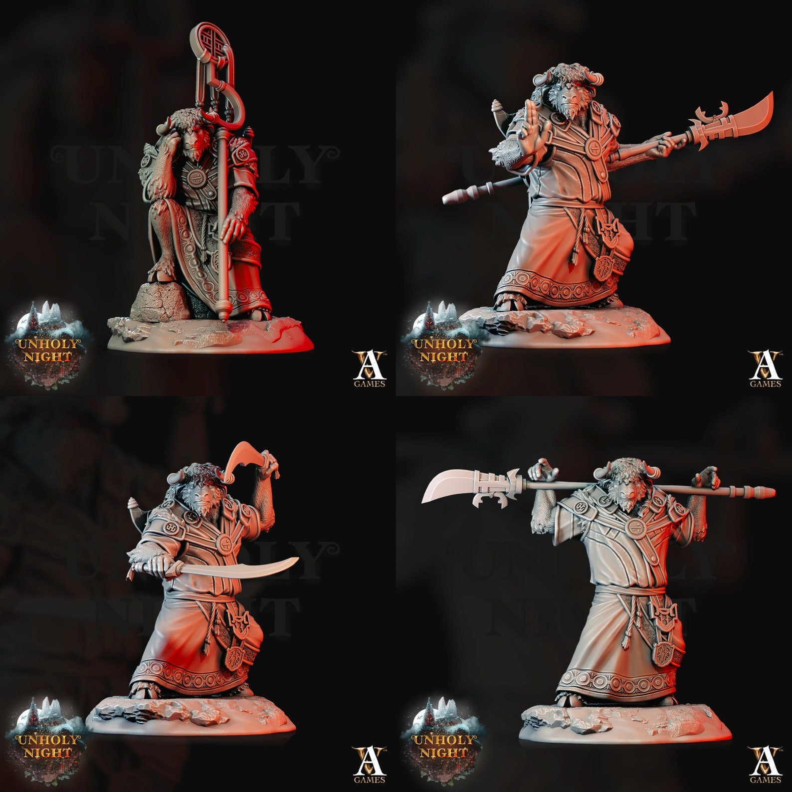 Yak Folk Archvillain Games Unholy Night DnD RPG Role | Etsy