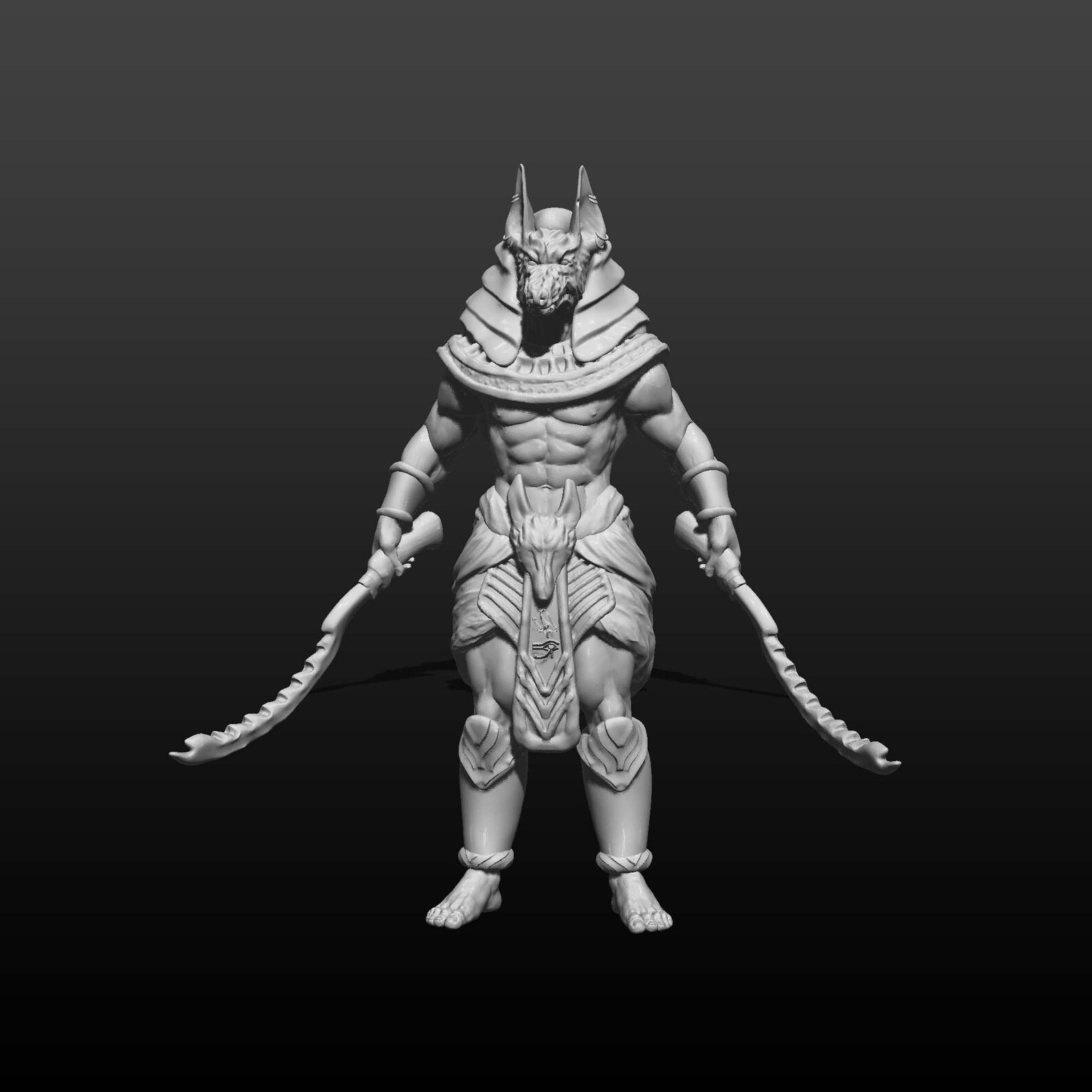 Anubis Miniatures Craze Sword Shield Ankh Staff DnD RPG | Etsy