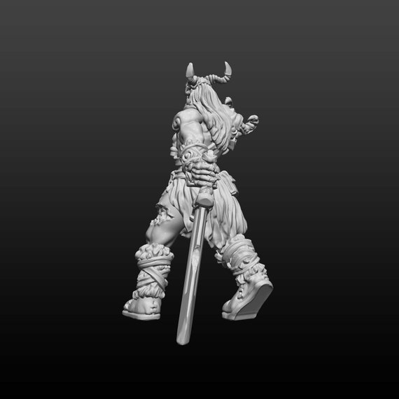 Printed Obsession Miniature Zombie Frost Giant Role Playing Miniatures ...