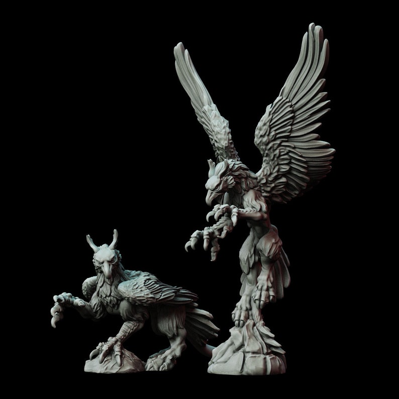 Griffin Attacking or at Rest DnD RPG Role Playing Game | Etsy