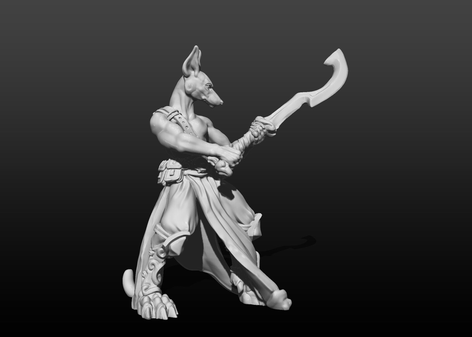 Anubis Warrior With Khopesh Sword Printed Obsession Dnd - Etsy New Zealand